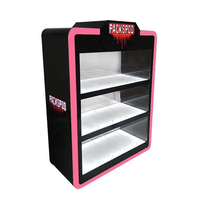 Acrylic Multifunctional Display Stand Smoke Shop LED Lighting Display ...