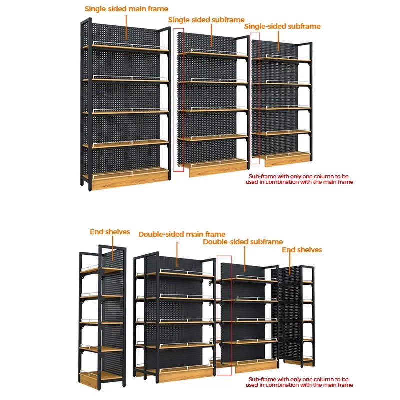 Entire Store Custom Steel Grocery Store Metal Storage Display Rack ...